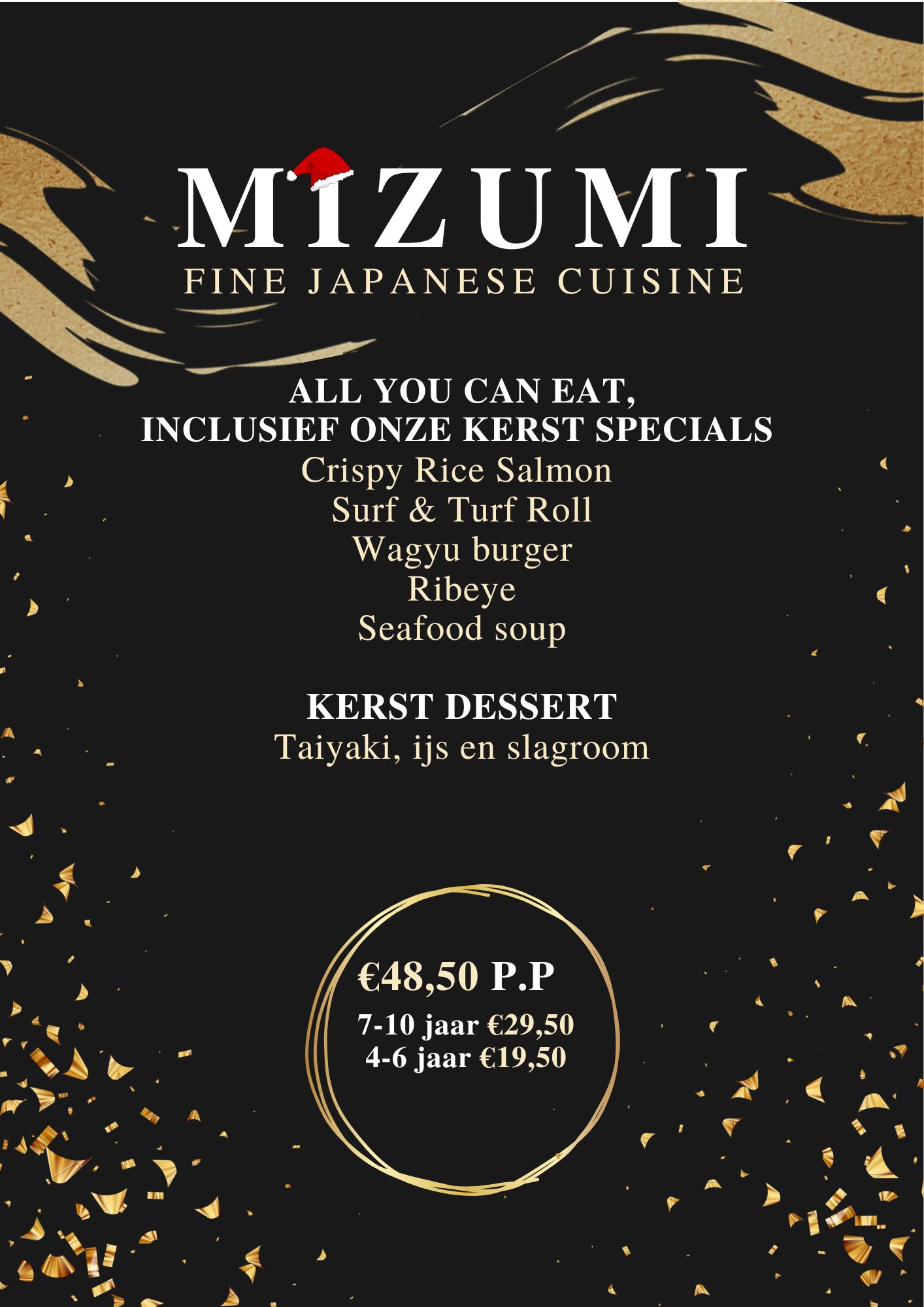 Menu | Japans Restaurant Mizumi